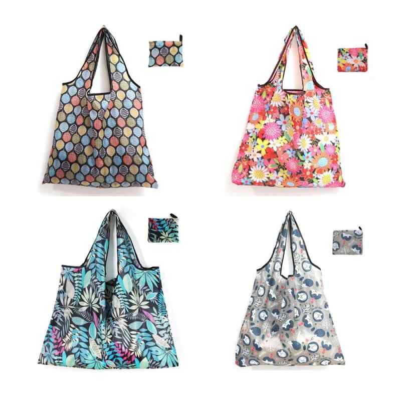 [Bombinate] エコバッグ買い物袋 おしゃれ 折りたたみ 洗えるシ 携帯便利