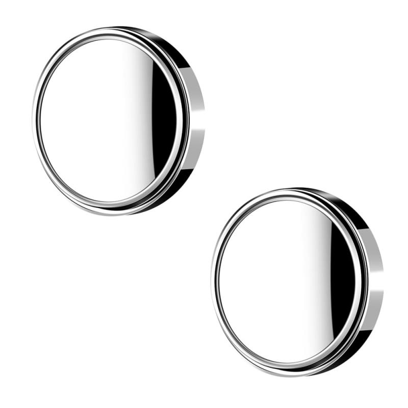 車用 ブラインドスポットミラー 2 個セット 円形車用補助ミラー 取り付け簡単 360度角度調整可能 広視野 死角解消 後方確認ミラー 事故防止 【左右 2 個セット 円形】【パッケージ内容】2個入りです（銀色です-円形）。ドライバーの視覚...