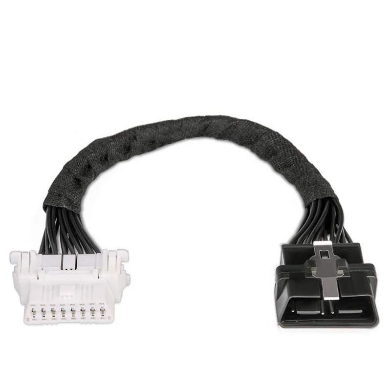 HAMILO OBD2延長ケーブル 16ピンタイプ オスからメス 全長約33cmOBD2コネクタ用延長ケーブル：16ピンタイプのOBD2コネクタ用の延長ケーブルです。ストレートタイプのケーブルなので、スムーズに接続しやすく、ちょっと長さを延...