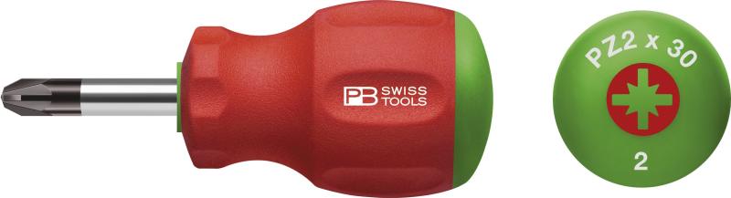 PB SWISS TOOLS 8194-1-30 スイスグリップ・スタービーポジドライバー刃先：PZ1 軸長(mm)：30 全長(mm)：80 軸径(φmm)：5 適合ネジ：M2.5-3軸:クロムバナジウム鋼 グリップ:サントプレン