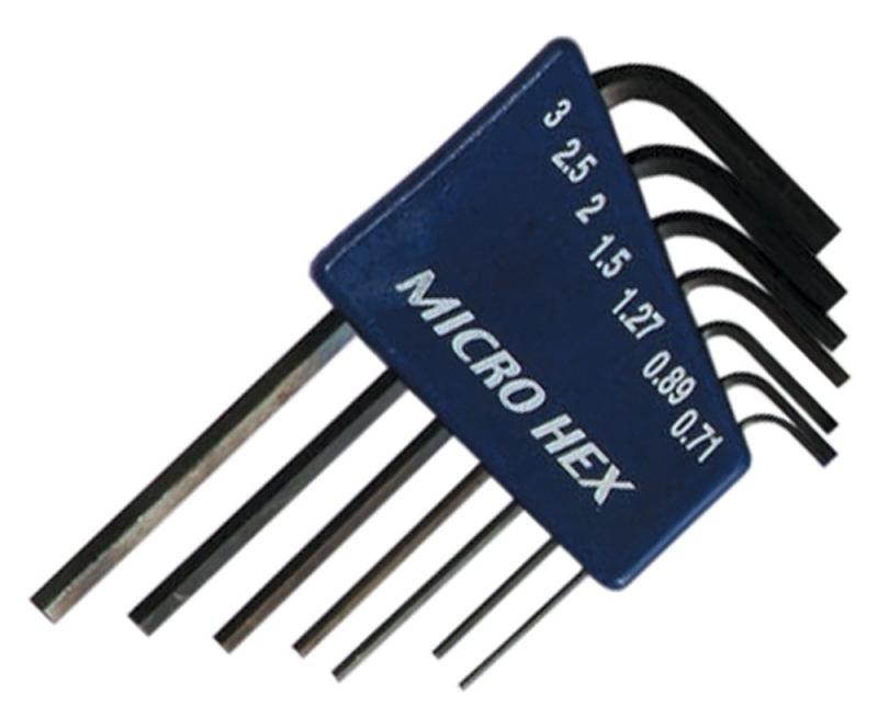 イチネンアクセス Strong Tool(ストロングツール) ドライバー 7pcs マイクロヘックスレンチ 12943 mmサイズ●レンチサイズ：3、2.5、2、1.5、1.27、0.89、0.71