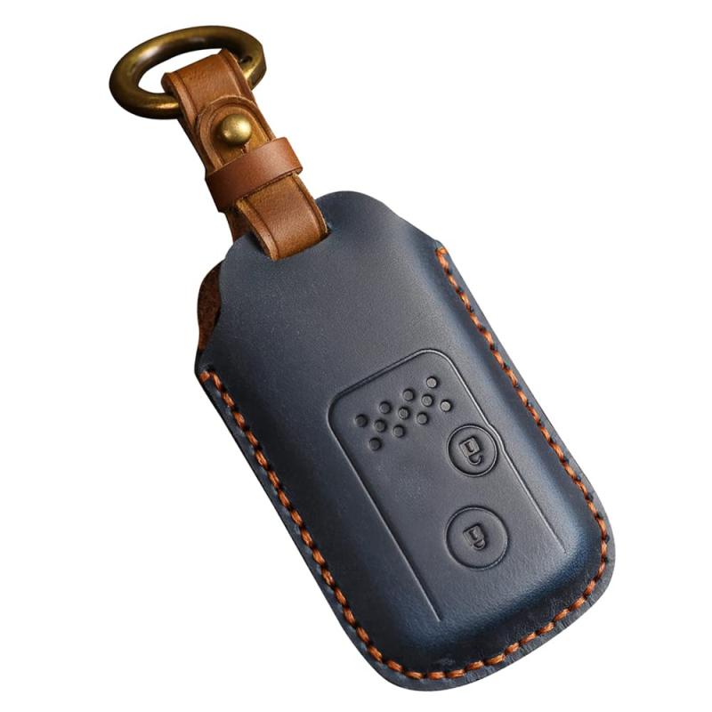 [Kinotaka] ホンダ車用 オデッセイ 2ボタン革 キーケース ステップワゴン フィット アコード エリシオン インサイト CR-Z CR-V ストリーム ゼスト ライフ 専用設計 レザー キーホルダー