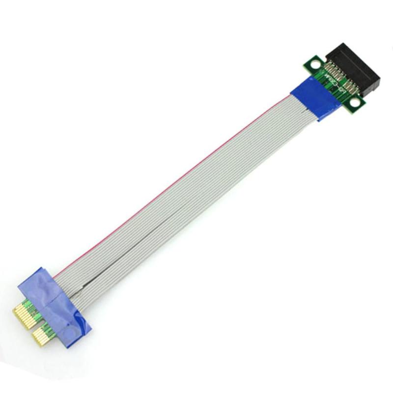JsER PCI - E 1 Xグラフィックス延長コードケーブルアダプタ20 cmこれは PCI-e (PCI Express) 1X スロット リロケート ケーブルです。高品質のフレックス リボン ライザー カード。ドライバーは不要で、ホ...