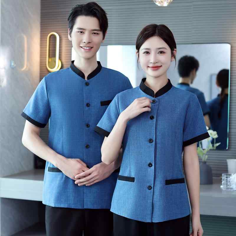 ・用途: 清掃作業服・性別: ユニセックス・カテゴリ: 作業服・機能: 吸湿速乾・シーズン: 春、夏・主な素材: ポリエステル95%以上・カラー展開: レディースブルー、メンズブルー、レディースグレー、メンズグレー・サイズ展開: L, XL...