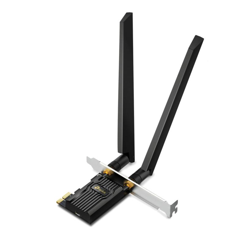 TP-Link Wi-Fi 6E Bluetooth 5.3 PCIeアダプター デスクトップパソコン Wi-Fi 6E トライバンド 2402 (6GHz) + 2402Mbps (5GHz) + 574Mbps (2.4GHz) Arc...