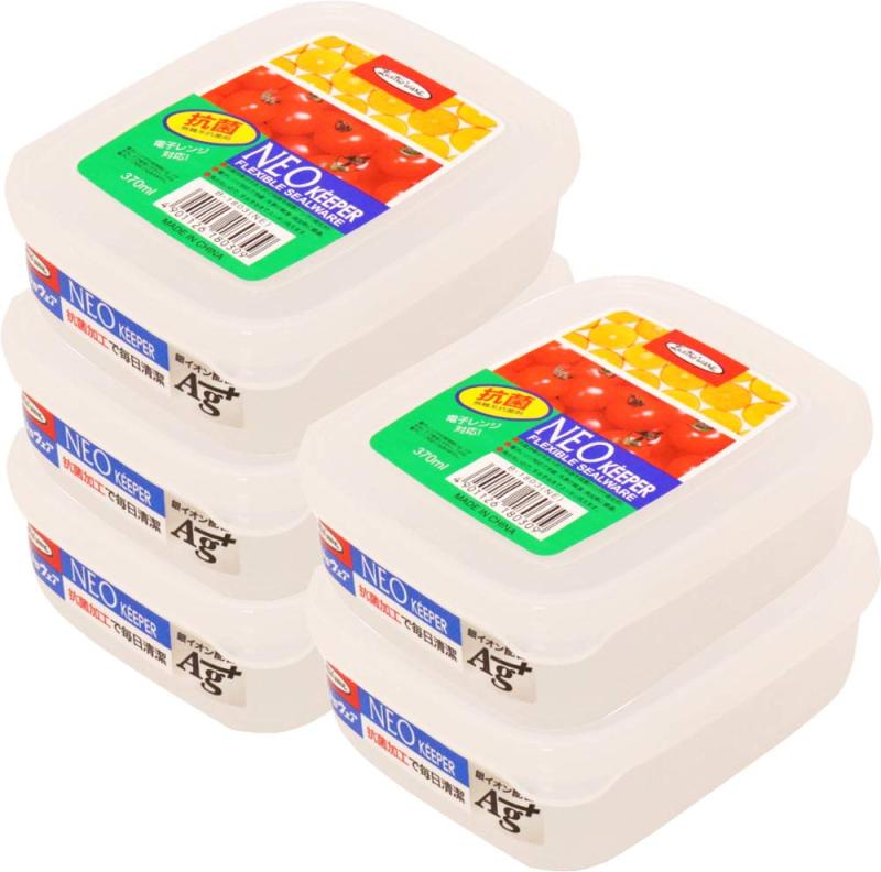 岩崎工業 抗菌 レンジ対応 食品 保存容器 NEOキーパーS クリア 370ml 5個セット LSX333本体サイズ:約10.1×12.3×4.5cm材質:本体/ポリプロピレン、フタ/ポリエチレン原産国:中国本体は電子レンジ使用可能容量:約...