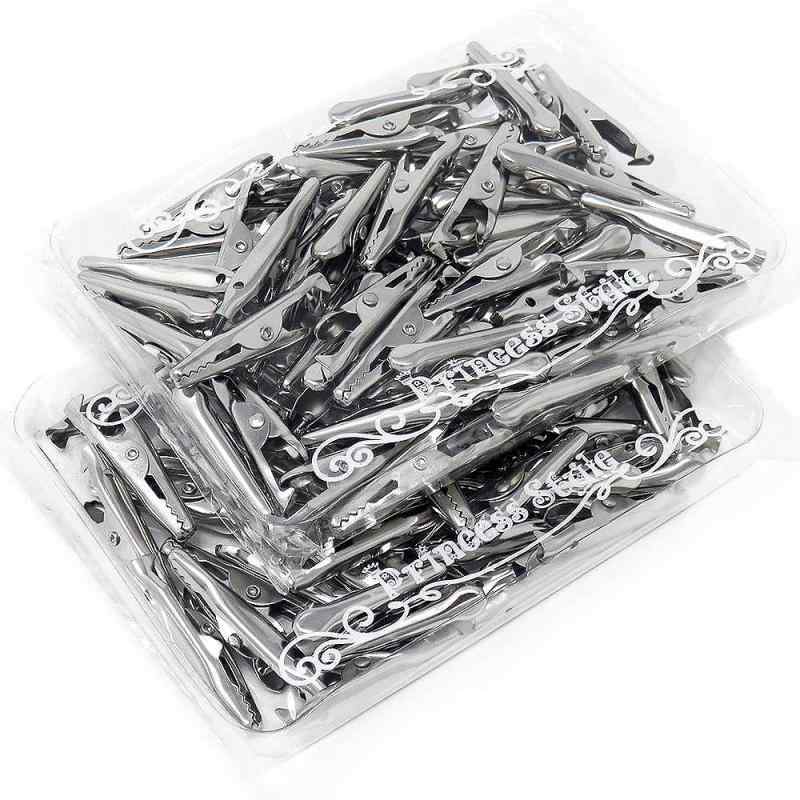 Princess-style クリップのみ ペインティングクリップ 100個セット保管にもお使い頂ける透明トレー入り【Princess-style】のメモスタンド用に製造している耐久性のあるクリップ部分のみのパーツです。入り数：100個+予...