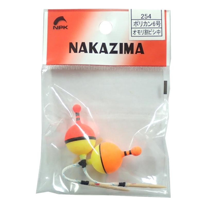 ナカジマ NO.254 ポリカンウキ 6号入数:2