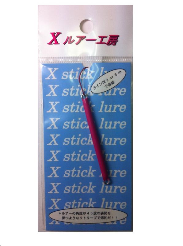 RECENT(リセント) ルアー Xスティックミニ 0.9g No.10 ピンクX stick lureラインは2 or 3 lbで直結1枚入