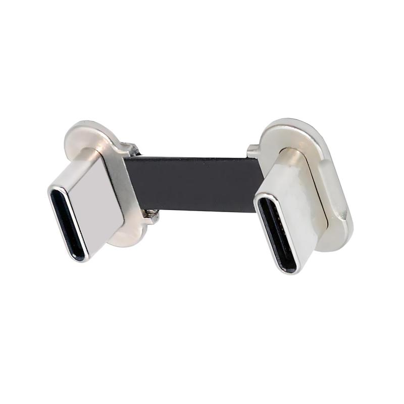 CYケーブル 角度付きUSB-CタイプC - USB-C超薄型フラットパワーUSB2.0データケーブル 65W急速充電 ノートパソコン タブレット スマートフォン用