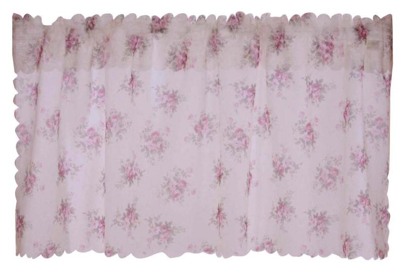 narumikk カフェカーテン 二重カフェガーデンローズ