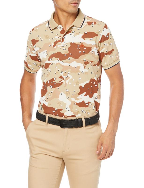 [マンシングウェア] 21年秋冬モデル ゴルフ 半袖シャツ Coolist クーリスト 放熱 吸汗速乾 UVケア(UPF15) MGMSJA11 メンズSIZE:M 肩幅:41cm 袖丈:21cm 身幅:52.5cm 着丈:68.5cmSI...