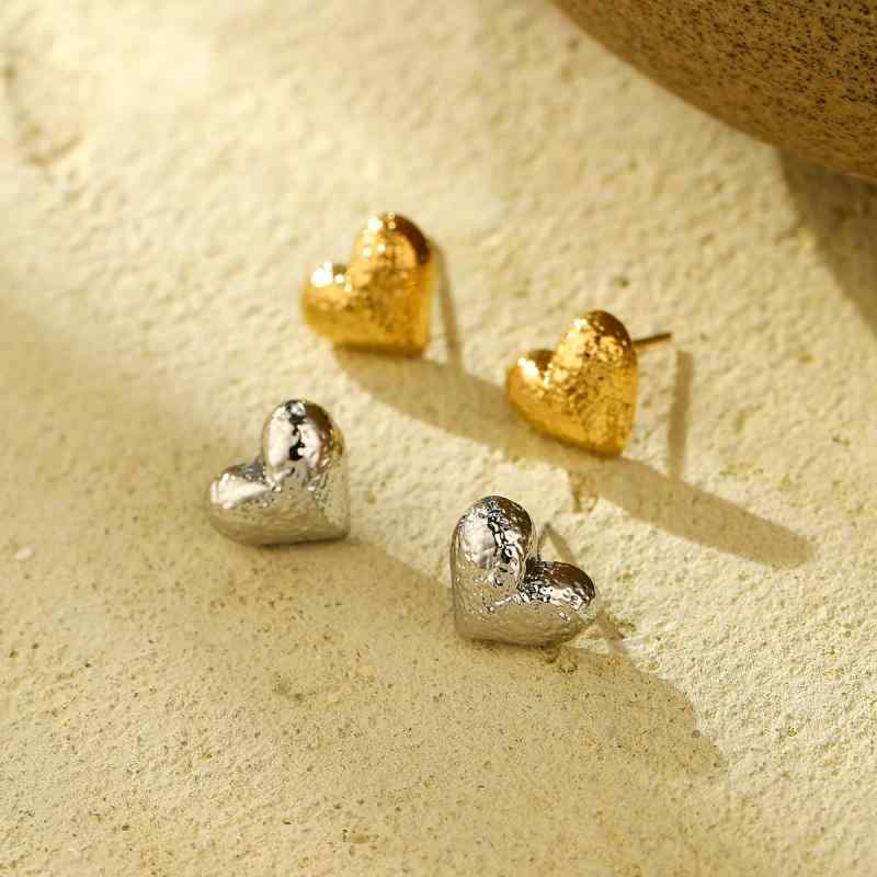 ・カテゴリ: ピアス・イヤリング・スタイル: クール・主な素材: ステンレス・形状: ハート型・加工: 電鍍・対象: レディース