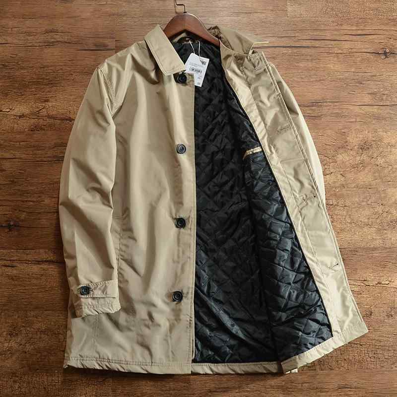 ・カテゴリ: コート・性別: メンズ・スタイル: 通勤・対象年齢: 24〜35歳・丈: ミドル丈・フィット感: ルーズフィット・ネックライン: 襟付き・前合わせ: シングルブレストボタン・厚さ: 厚手・柄: 無地・主な素材: ポリエステル1...