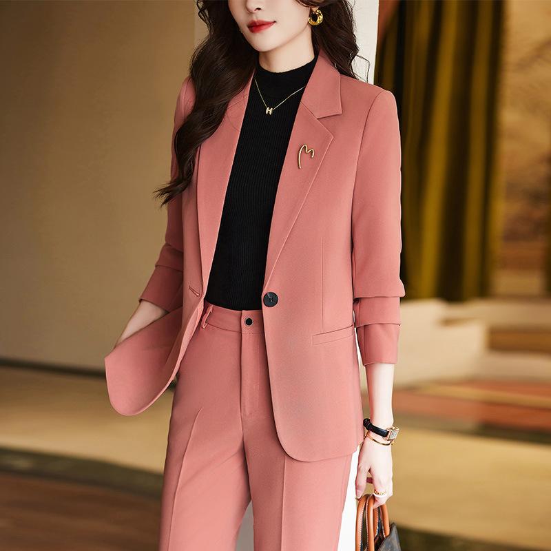 ・主な素材: ポリエステル90～95%、スパンデックス・スタイル: エレガント・袖丈: 長袖・パンツ丈: ロング・カラー展開: ブラック、ピンク、グレー、カーキ・サイズ展開: S、M、L、XL、2XL、3XL、4XL