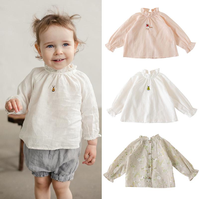 ・カテゴリ: キッズ用シャツ・性別: 女の子・対象年齢: 1～3歳・スタイル: カジュアル・ネックライン: クルーネック・生地加工: UVカット・袖丈: 長袖・柄: 動物・デザイン要素: カートゥーン、可愛い・主な素材: 綿100%・カラー...
