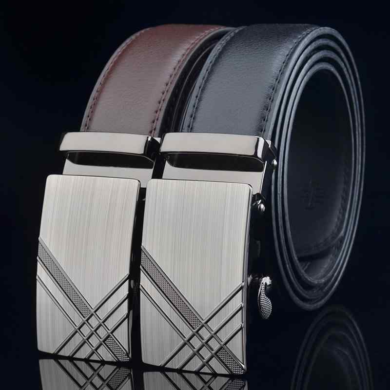 ・カテゴリ: ベルト ・対象: 男性 ・対象年齢: 成人 ・素材: 本革 ・皮革特徴: 二層牛革 ・加工: 型押し ・バックル素材: 合金 ・バックル形状: 長方形 ・留め具: オートロック ・特徴: ステッチ ・カラー展開: ブラック、ブ...