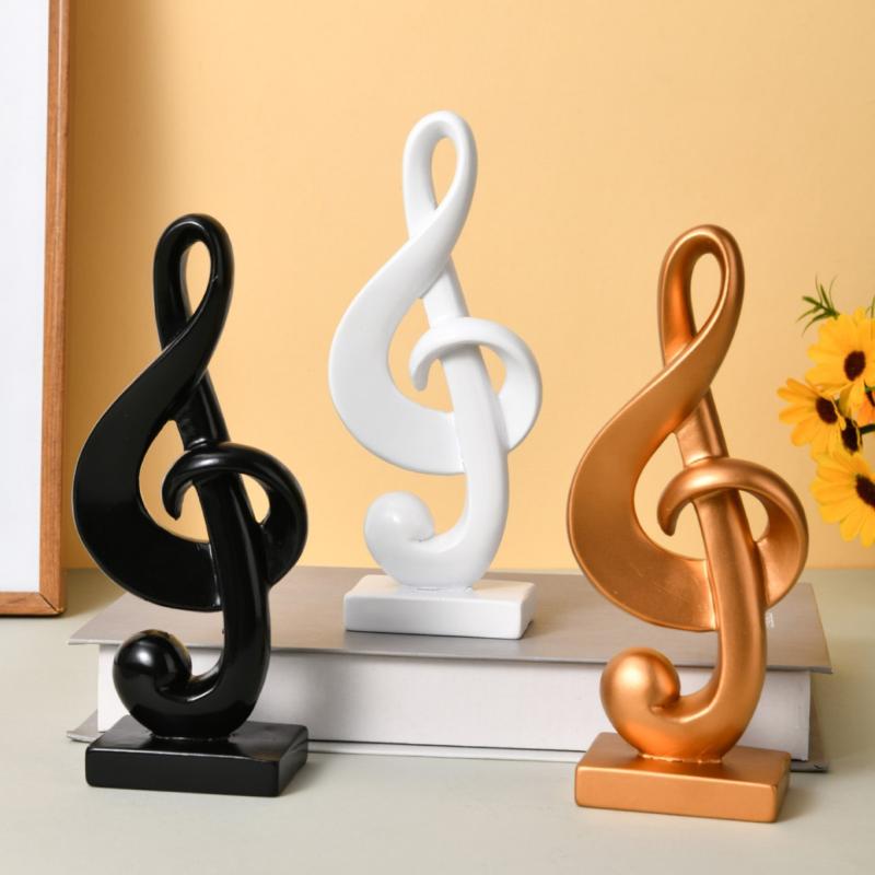 ・主な素材: 樹脂・カテゴリ: 樹脂工芸品・カラー展開: 金音符、黒音符、白音符・スタイル: モダンシンプル・適用祝日: クリスマス、バレンタインデー、元旦、こどもの日・デザイン: 音符