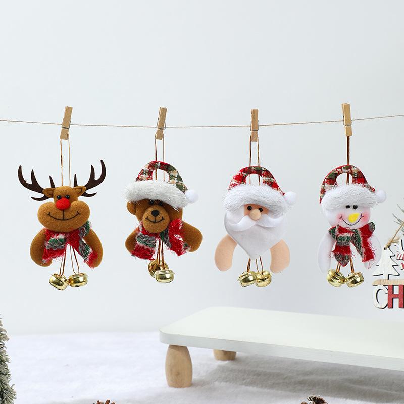 ・素材: 布・柄: 鈴飾り（老人、雪だるま、小鹿、小熊）・スタイル: 韓国風、田園風、カートゥーン、ヨーロッパ風、アメリカ風、モダンシンプル、現代アート、アメリカンカントリー、ライトラグジュアリー