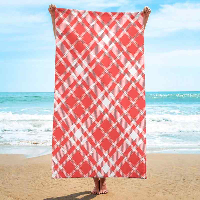 ・カテゴリ: バスタオル、ビーチタオル・素材: マイクロファイバー・加工方法: プリント・柄: 幾何学模様・サイズ展開: 75x150cm、180x90cm