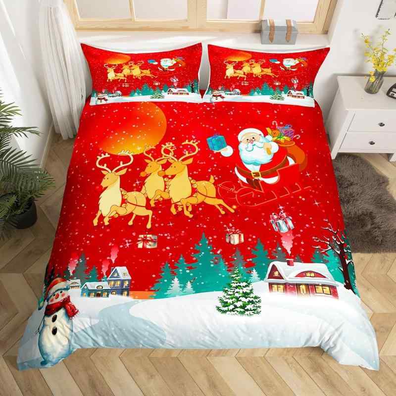 ・カテゴリ: 寝具セット・スタイル: モダンシンプル・素材: 化学繊維・印刷方法: デジタルプリント・織り方: プリント・柄: カートゥーンアニメ・カラー: レッド・サイズ展開: 135x200cm（2点セット）、140x210cm（2点セ...