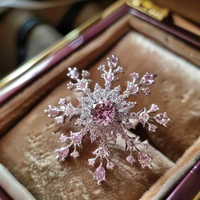 ・素材: 銅・加工: 電鍍・人気要素: 雪の結晶・機能: 記念、装飾、贈答用・スタイル: クール・スタイル分類: 個性的なトレンド・対象: 女性・種類: ブローチ・人気要素分類: 形状、柄