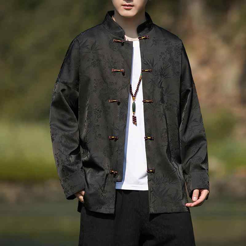 ・カテゴリ: 中山服・スタイル: 中国風、ユースカジュアル・主な素材: ポリエステル95%、綿混紡・シーン: 日常・対象: 大きいサイズ・柄: プリント・加工: シワ防止・カラー展開: ブラック、オレンジレッド・サイズ展開: M、L、XL、...