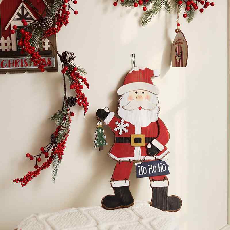 ・素材: 木、鉄・カラー展開: 老人、雪だるま、ドア飾り・適用祝日: クリスマス