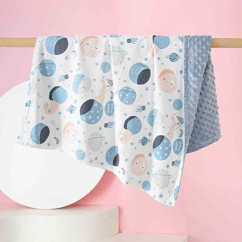 ・カテゴリ: 抱きブランケット・生地: ポリエステル繊維・柄: キャラクター・カラー展開: イルカ、惑星、文字カニ、子ウサギ・サイズ: 75cm×100cm・安全基準: Aクラス・対象年齢: 乳幼児（1～3歳、身長80～100cm）