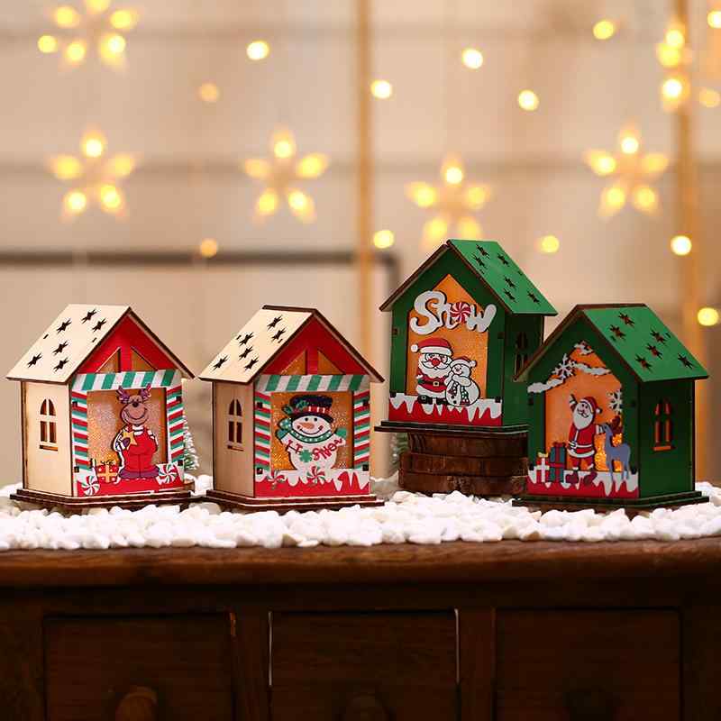 ・素材: 木製・デザイン展開: サンタ＆鹿、サンタ＆雪だるま、雪だるま、鹿・適用イベント: クリスマス