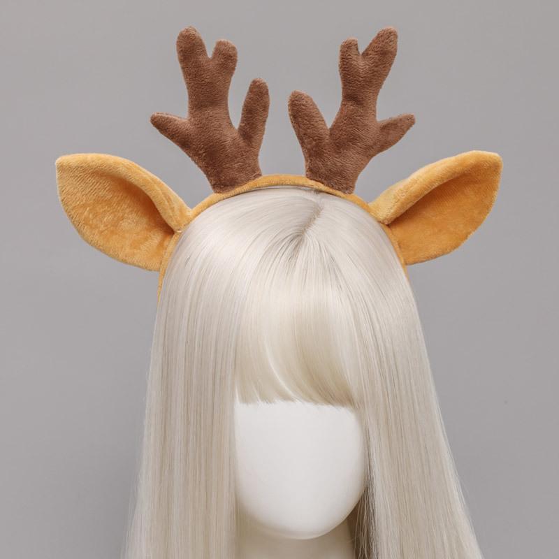 ・カテゴリ: ヘアアクセサリー・素材: ボア・スタイル: カートゥーン、清新スウィート・カラー展開: キャメルブラウン、レッドグリーン