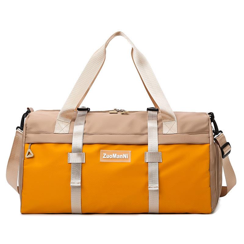 ・容量: 20-35L・素材: ナイロン・機能: 超軽量、耐摩耗性、負担軽減、収納可能・性別: 女性・裏地素材: ポリエステル・柄: 無地・スタイル: ストリートカジュアル・デザイン要素: ステッチ、パッチワーク・カラー展開: カーキ×イエ...