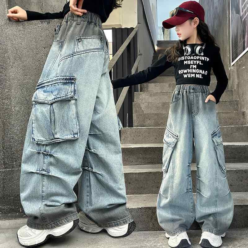 ・カテゴリ: キッズパンツ・スタイル: ワーク・デザイン: ワークパンツ・生地: デニム・主な素材: 綿75%・性別: レディース・対象年齢層: ジュニア（8歳以上、身長140cm以上）・パンツ丈: ロング・柄: 無地・ウエスト: ミドルウ...