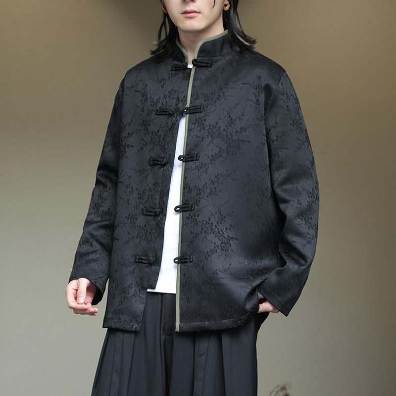 ・カテゴリ: 唐装・ターゲット層: 18-24歳・着用シーズン: 春秋・主な素材: 綿85%混紡・シーン: カジュアル・サイズ感: ビッグサイズ・デザイン詳細: ジャカード織り・加工: パッチワーク、ステッチ・カラー展開: グレー、ブラック...
