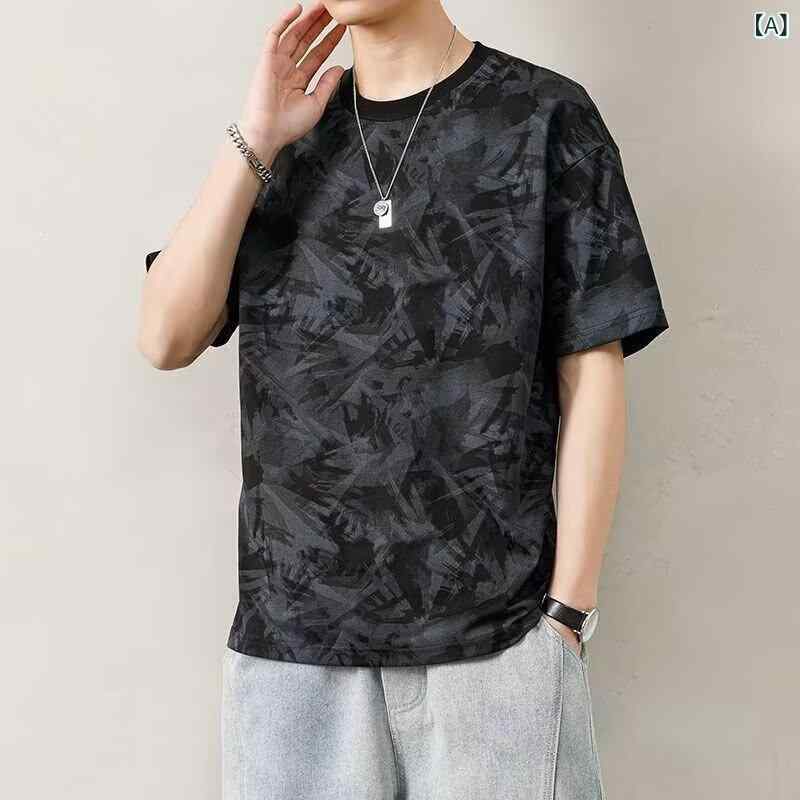 ・カテゴリ: Tシャツ・スタイル: 韓国風・主な素材: ポリエステル96%以上・シルエット: スリム・ネックライン: クルーネック・袖丈: 半袖・袖型: 通常・厚み: 薄手・柄: 幾何プリント・カラー展開: ブラック、ホワイト、キャメル・サ...