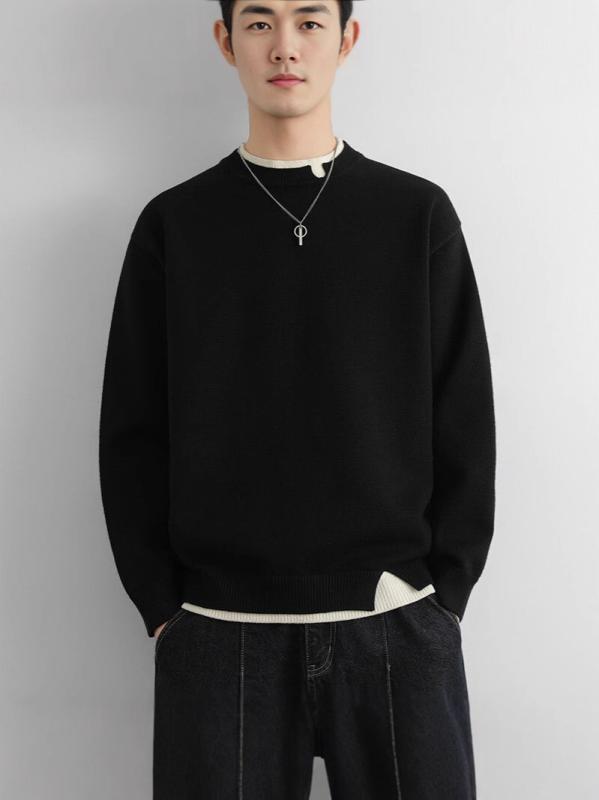 ・カテゴリ: ニット・スタイル: プルオーバー・フィット: ルーズフィット・ネックライン: モックネック・袖丈: 長袖・生地厚: 標準・テイスト: ユースカジュアル・デザイン: 配色・対象: 若者・成人・性別: 男性・主な素材: アクリル3...