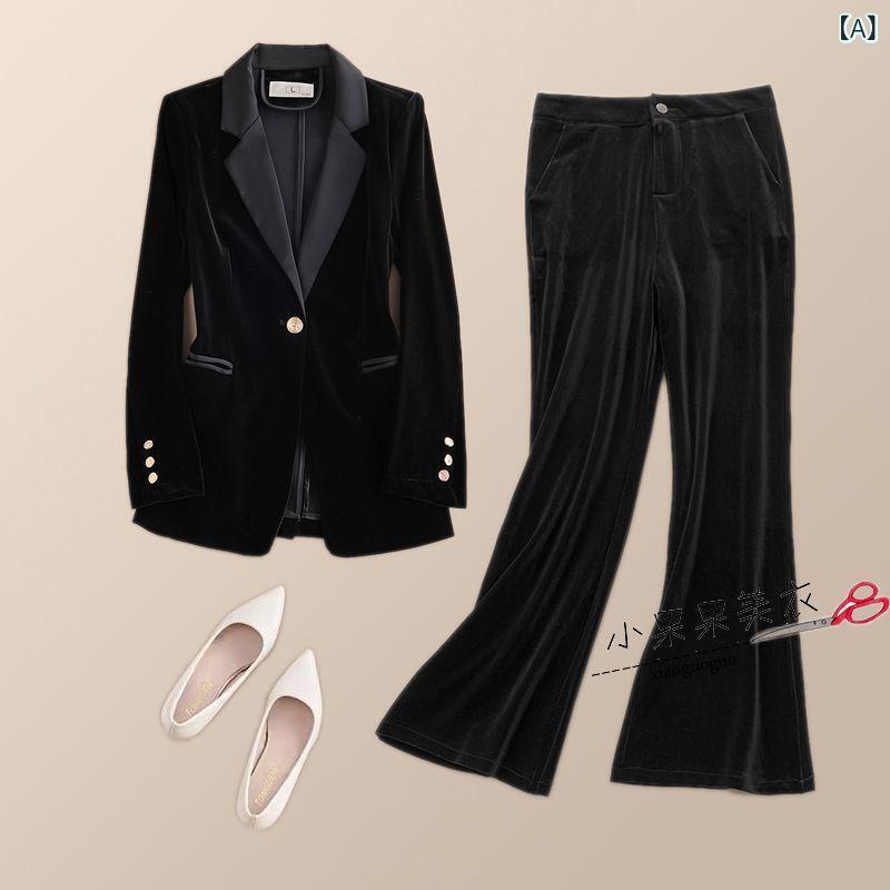 ・カテゴリ: ショートジャケット・スタイル: きれいめカジュアル・主な素材: ポリエステル95%以上・ネックライン: テーラードカラー・袖丈: 長袖・袖タイプ: フライ袖・生地: 金糸ベロア・カラー展開: ブラック、ネイビー、グリーン・サイ...