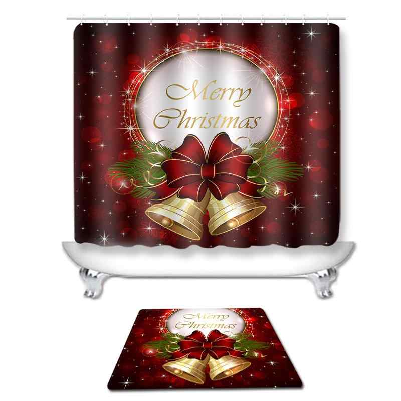 ・主な素材: ポリエステル・スタイル: アメリカン・柄: クリスマス・セット内容: 45x75cm 4点セット、45x75cm 3点セット、シャワーカーテン2点セット (45x75cm + 180x180cmシャワーカーテン)、シャワーカー...