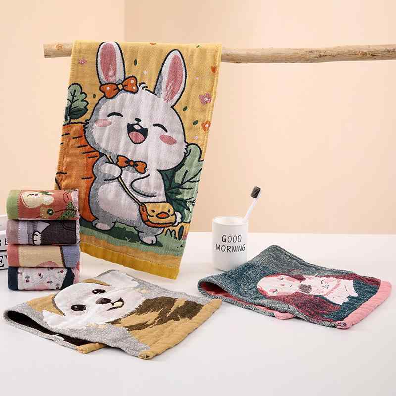 ・主な素材: 綿100%・糸番手: 32番手・製造方法: 平織・重さ: 50g-80g・カラー展開: KT犬、学生うさぎ、音楽犬、優雅な女の子、楽しい女の子、笑顔の女の子、カフェ猫、文雅な猫、クールなクマ・サイズ: 25cm×50cm・対象...