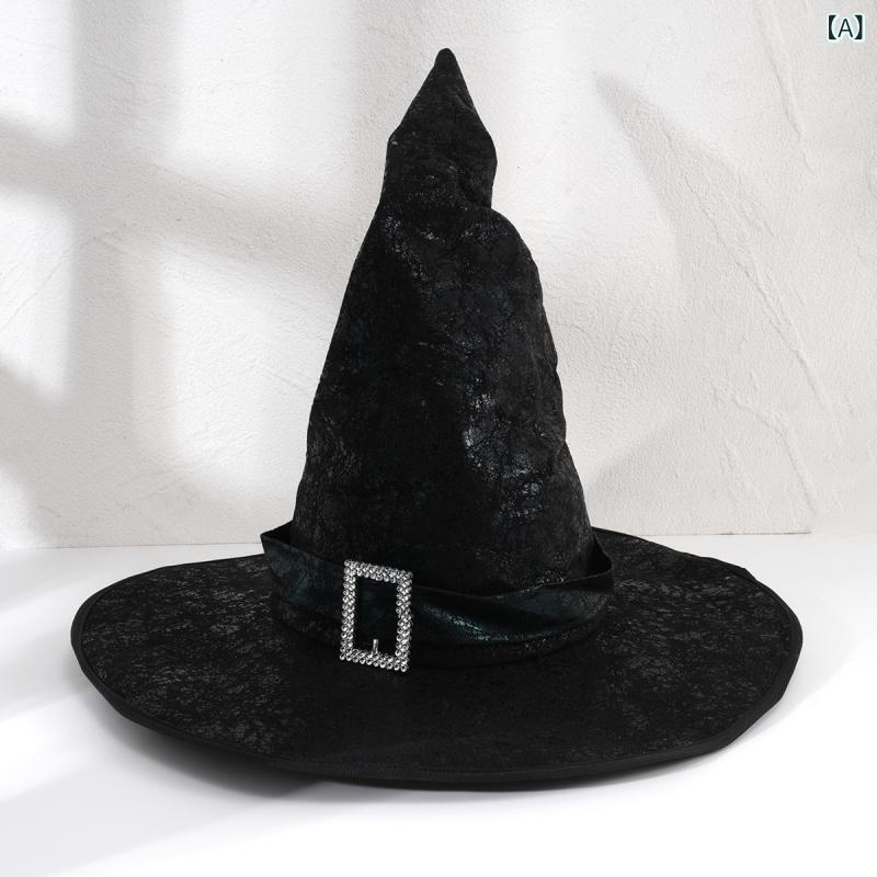 ・カテゴリ: 魔女帽・つば: 広い・カラー: ブラック・サイズ: M・機能: 保温・素材: アクリル・スタイル: ユニセックス