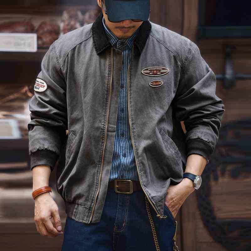 ・機能: 通気性・カテゴリ: ジャケット・スタイル: モダンカジュアル・ネックライン: 襟付き・フィット: ルーズフィット・フロント: ジップアップ・フード: なし・厚さ: 薄手・主な素材: コットン100%・裏地素材: 複合素材・デザイン...