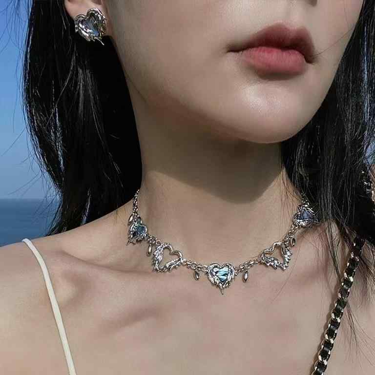 ・素材: 合金・加工方法: 電気メッキ・デザイン: ハート・チェーンタイプ: スネークチェーン・ペンダント素材: 合金・長さ: 21cm〜50cm・カテゴリ: ネックレス・チョーカー