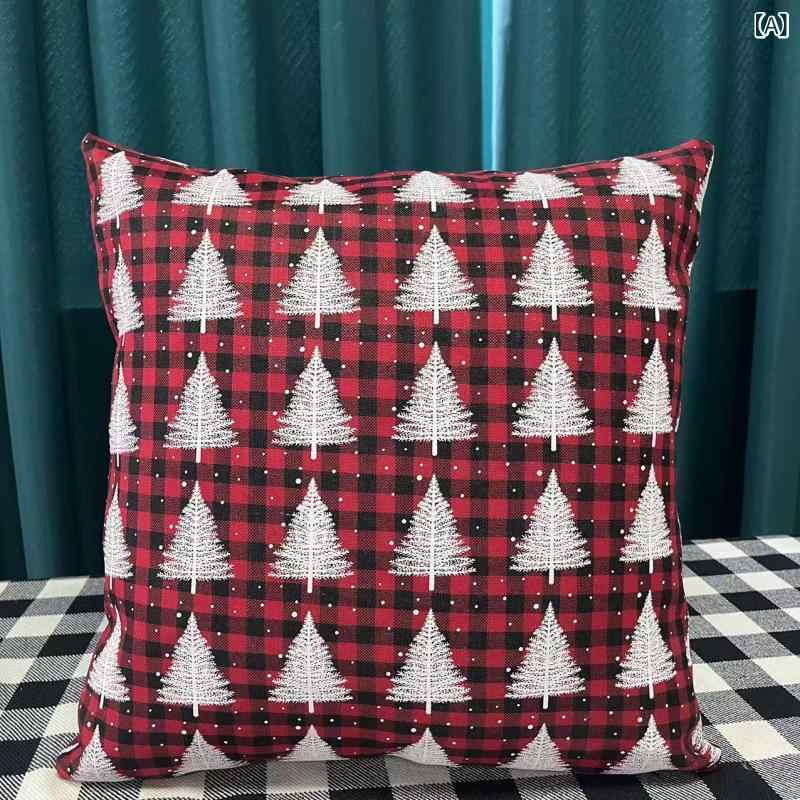 ・カテゴリ: 抱き枕カバー・スタイル: クリスマス・主な素材: 細リネン布・柄: 幾何抽象・カラー展開: 赤いクリスマスツリー、赤いクリスマス字母、赤いクリスマス雪花、ベージュのクリスマス老人、ベージュのクリスマス鹿、ベージュのクリスマスカ...