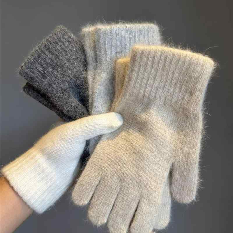 ・カテゴリ: 保温手袋・用途: 通常・機能: 保温、防風・スタイル: 五本指手袋・テイスト: カジュアル・デザインスタイル: オリジナルデザイン・生地: アクリル・カラー展開: 韓国ラビットファーニット手袋-オフホワイト、韓国ラビットファー...