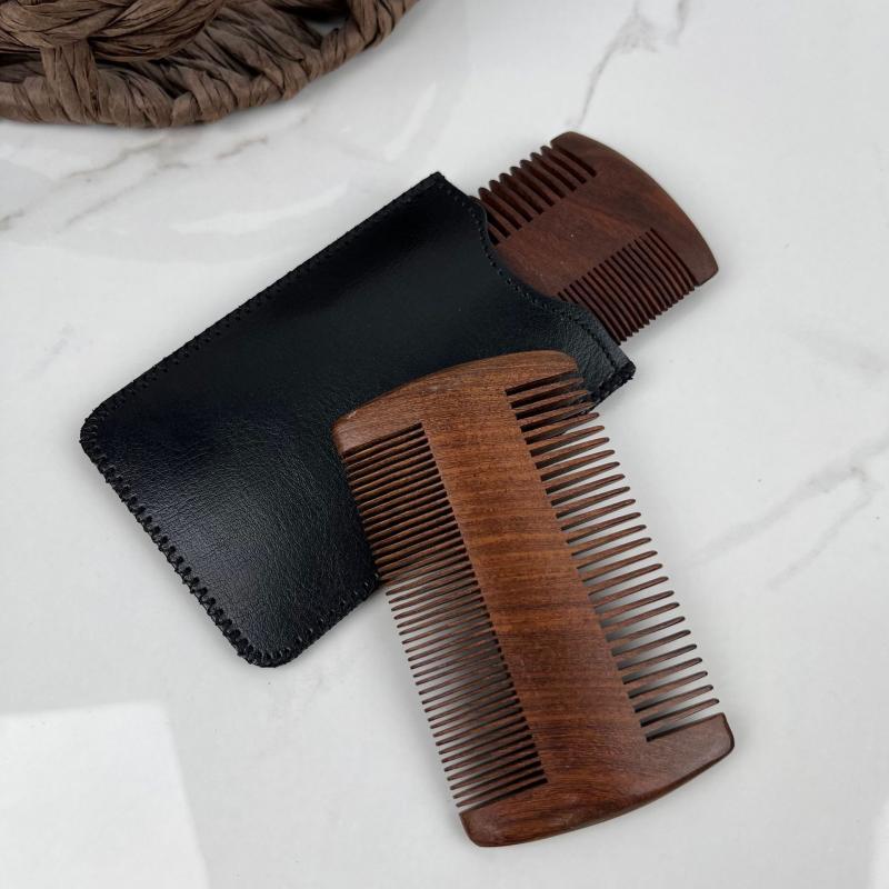 ・カテゴリ: 木櫛・素材: 黒金檀・カラー: 金糸檀・サイズ: 約9.5cm×5.5cm・適用対象: 一般向け