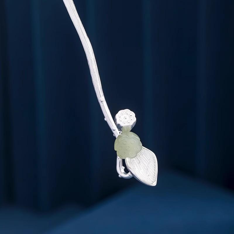 ・スタイル: 民族風・柄: 蓮蓬髪簪・カテゴリ: ヘアアクセサリー