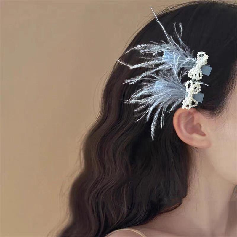 ・カテゴリ: ヘアアクセサリー・素材: 混合素材・加工: 手作り・ヘアアクセサリー種類: サイドクリップ・カラー展開: ベージュ、ブラック、ブルー、ピンク・人気要素: リボン・スタイル: 韓国風・テイスト: フレッシュ、スイート・対象: レ...