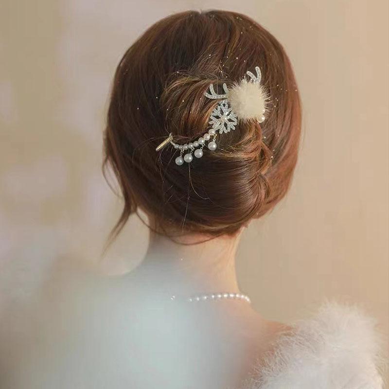 ・素材: 合金・加工方法: 手作業・ヘアクリップの種類: ピン留め・流行要素: 雪の結晶・スタイル: 韓国風・スタイル分類: フレッシュ、フェミニン・製品カテゴリ: ヘアアクセサリー・対象: 女性