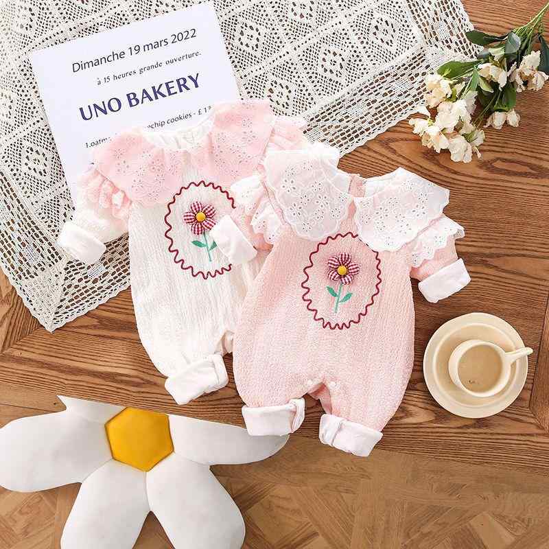 ・主な素材: 綿95%・対象年齢: 新生児 (0～1歳、身長80cm以下)・性別: 女の子・袖丈: 長袖・厚さ: 普通・開閉タイプ: プルオーバー・スタイル: ベーシック・カテゴリ: ロンパース・カラー展開: ベージュ、ピンク・サイズ展開:...