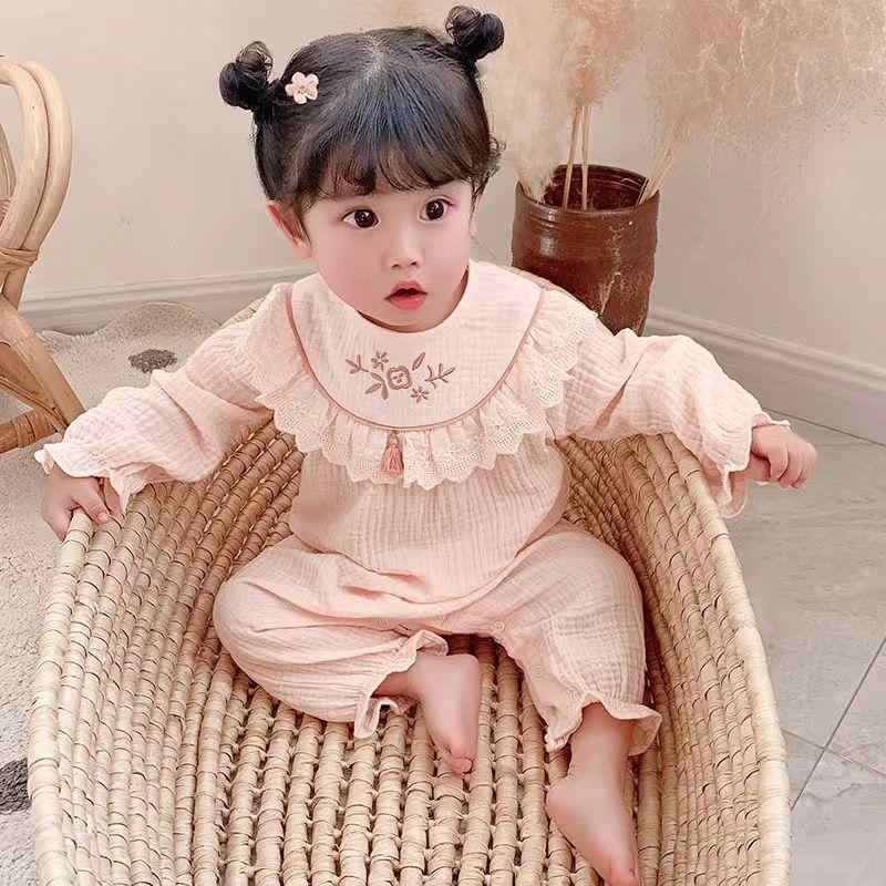 ・主な素材: 綿95%・適合年齢層: 新生児 (0〜1歳、80cm以下)・性別: 女の子・袖丈: 長袖・厚さ: 普通・留め具: プルオーバー・スタイル: カジュアル・カテゴリ: ロンパース, カバーオール・カラー: ピンク・身長: 66cm...